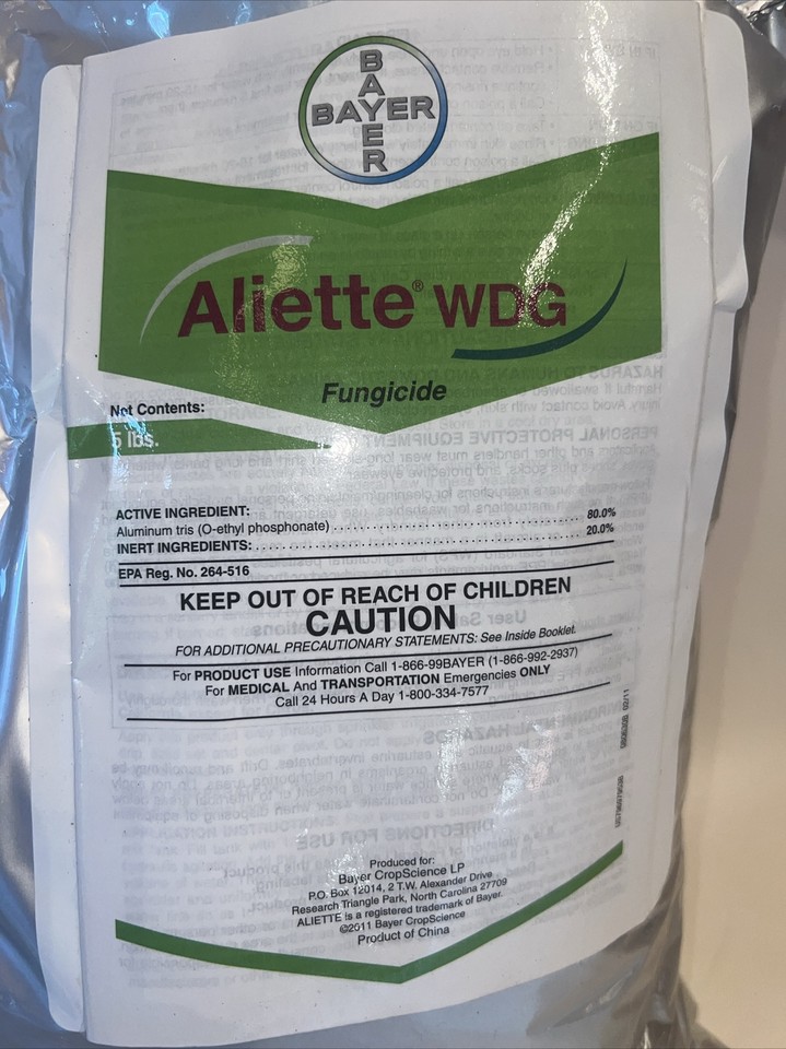 Aliette WDG Fungicide - 5 Pounds, Aluminum tris 80% by Bayer. Free ...