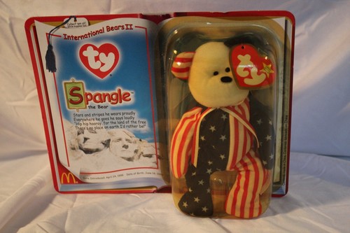 TY Spangle the Bear International Bears II Teenie Beanie Babies 2000 ...