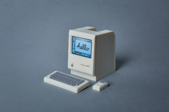 1:8 scale Apple Macintosh Retro Computer miniature SE Plus Classic mini ...