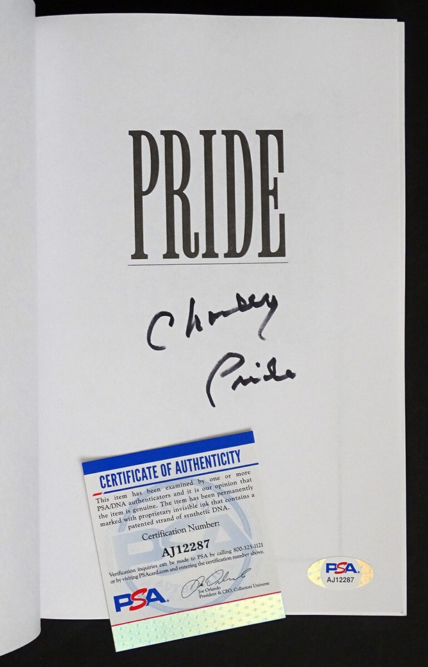 THE CHARLEY PRIDE STORY Country Music SIGNED AUTOGRAPH Book with PSA ...