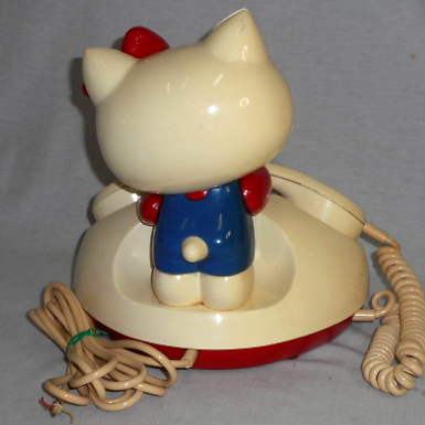 Sanrio Hello Kitty Old Dial Telephone Vintage Rare Tamura Denki Japan ...