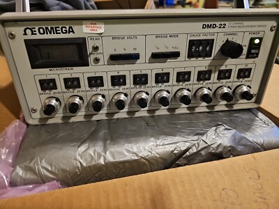 OMEGA DMD-22 10 Channel Strain Measurement Bridge Portable Monitoring ...