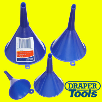 Draper 43853 4-Piece Plastic Different Size Funnel Set Kitchen Garden ...
