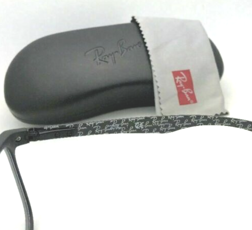 New Ray-Ban Reading Glasses RB 8903 5263 55-18 Black Carbon-fiber ...