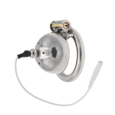 Metal Male E-stim Shock Chastity Cage accessory Ball Rings Binding For Men USA | eBay