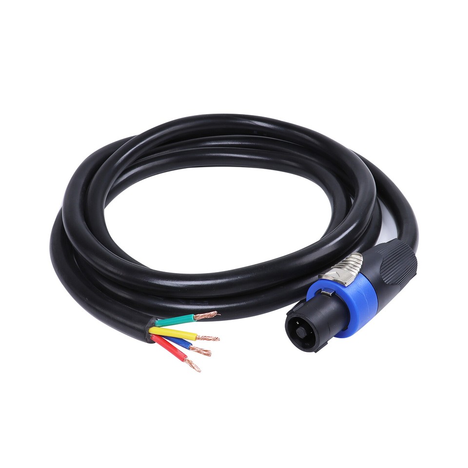 4 Wire Speakon Cable Chuchero Box Loudspeaker 12 Gauge Pro Audio Cord w ...