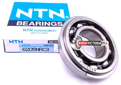 NTN Japan 6205 NR C3 Ball Bearing, Open Type + Snap Ring 25x52x15 mm | eBay