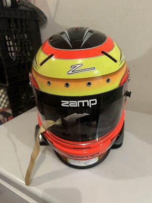 Zamp RZ-70 racing helmet Yellow & Orange | eBay