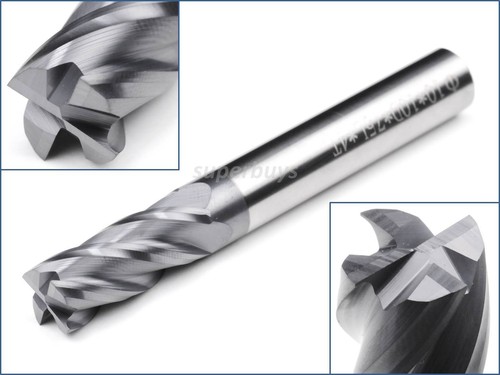 10mm HRC45 Carbide 4 Flute CNC End Mill Milling Router Cutting Boring ...