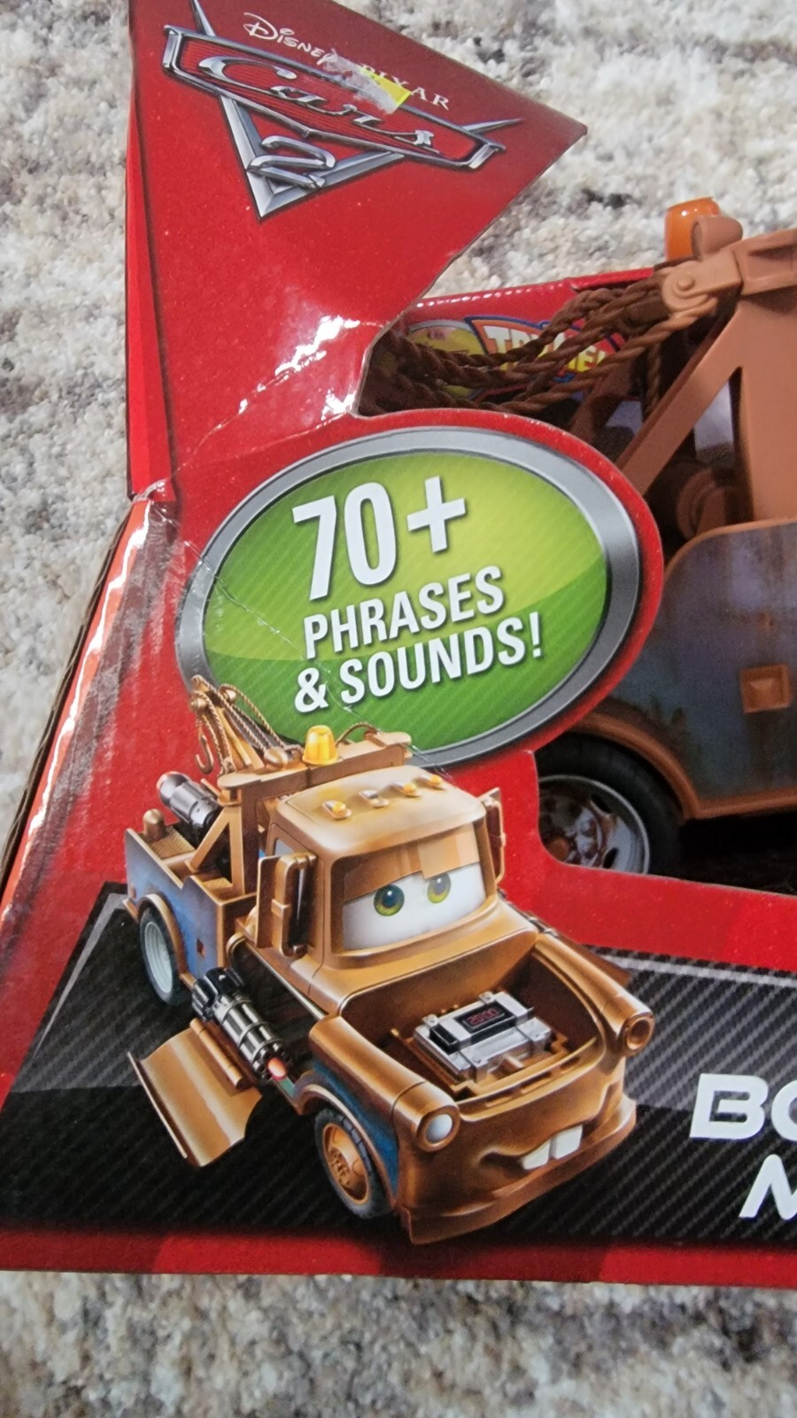 2011 MATTEL DISNEY PIXAR CARS 2 TOW TRUCK NEW IN BOX Bomb Blastin New ...