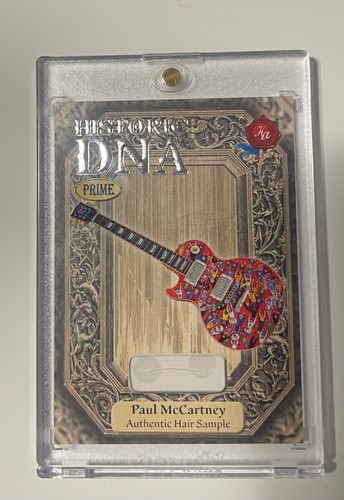 Paul McCARTNEY HAIR STRAND RELIC CARD # 3/25 HISTORIC DNA PRIME | eBay