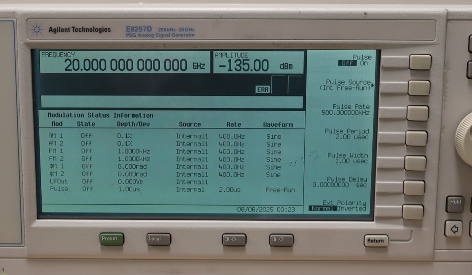 Agilent Keysight E8257D PSG Signal Generator 250kHz-20GHz LOADED w ...