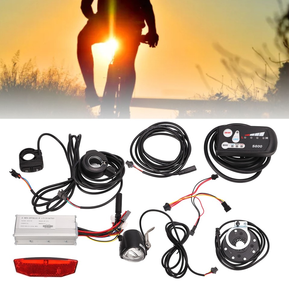 36V 48V 750W 25A Controller Kit S800 Display Front Rear Lights 2 In 1 ...