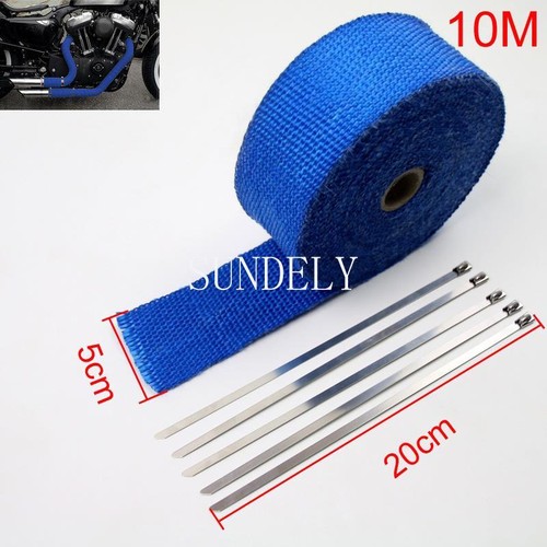 10m High Heat Insulation Fiberglass Wrap Exhaust Header Pipe Tape Cloth ...