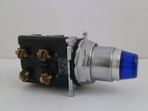 CUTLER HAMMER ILLUMINATED PUSH BUTTON BLUE 10250T/91000T/E34 N.O/N.C ...