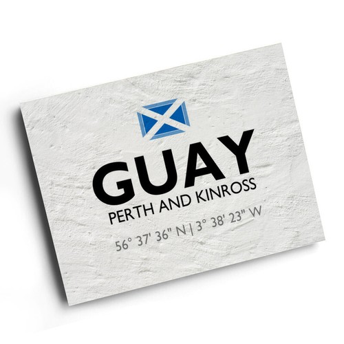 A4 PRINT - Guay, Perth and Kinross, Scotland - Lat/Long NN9949 | eBay UK