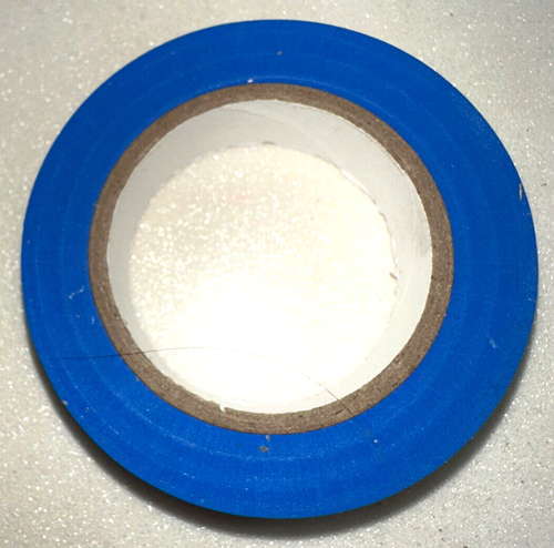 Rouleau Ruban Adhesif Isolant chatterton électricien bleu - 15 mm x 10 ...