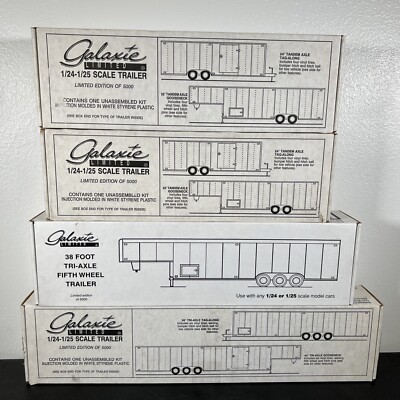 Lot of 4 GALAXIE Limited Enclosed Trailer Models, Kits, 24' 32' 38' 44 ...