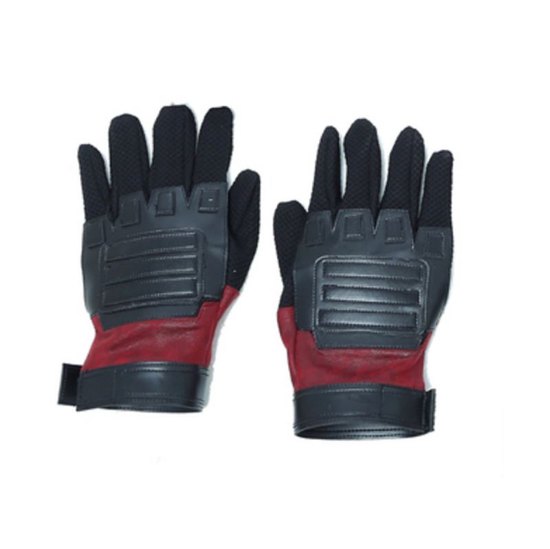 Deadpool Cosplay Gloves Unsex Accessories Black Custom Made A Pair ...
