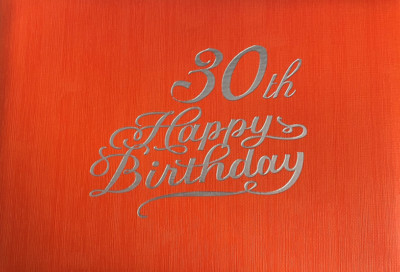 30th Birthday Party Supplies QUALITY Orange Guest Book | eBay