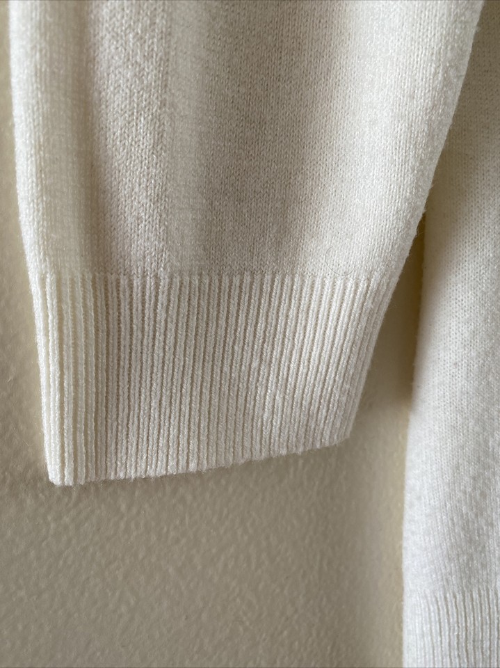 Debbie Morgan Petite Women's Beige Beaded button Up Sweater Size PS | eBay