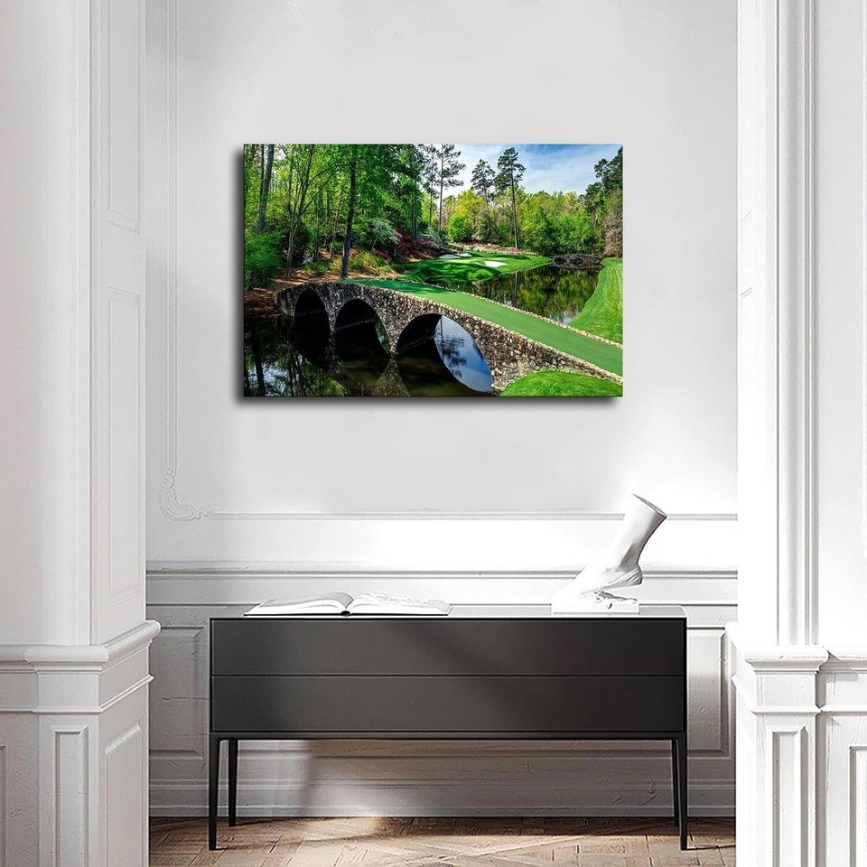 Augusta Masters Golf Course Poster Canvas Wall Art Print Picture Oil ...