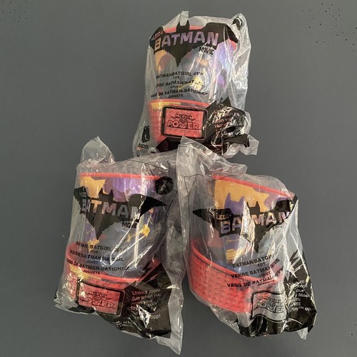 LOT McDonald's Happy Meal The Lego Batman Movie Batman/Batgirl Cup #1 ...