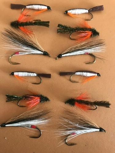 1 doz. Lures/streamers in 3 patterns -Black Nose Dace, Poly Stickle ...