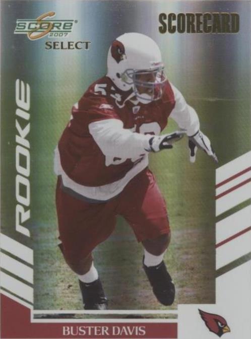 2007 Score Select - Rookie Buster Davis #299 Scorecard /100 (RC) for ...