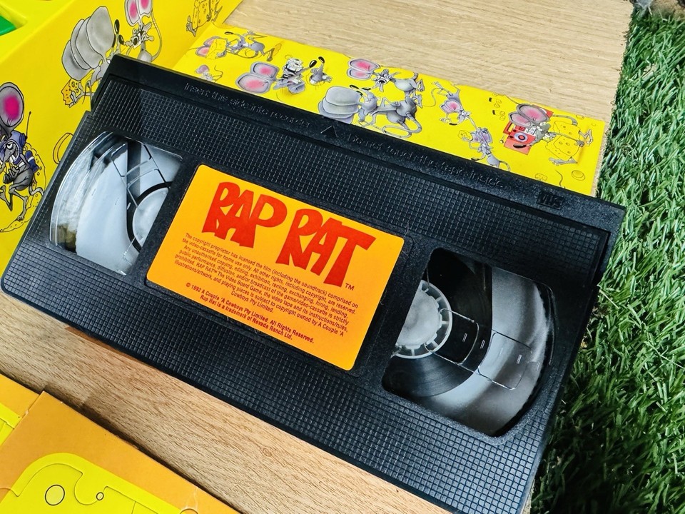 RARE Rap Rat The Video Board Game Complete 1992 Vintage Game VHS PAL ...