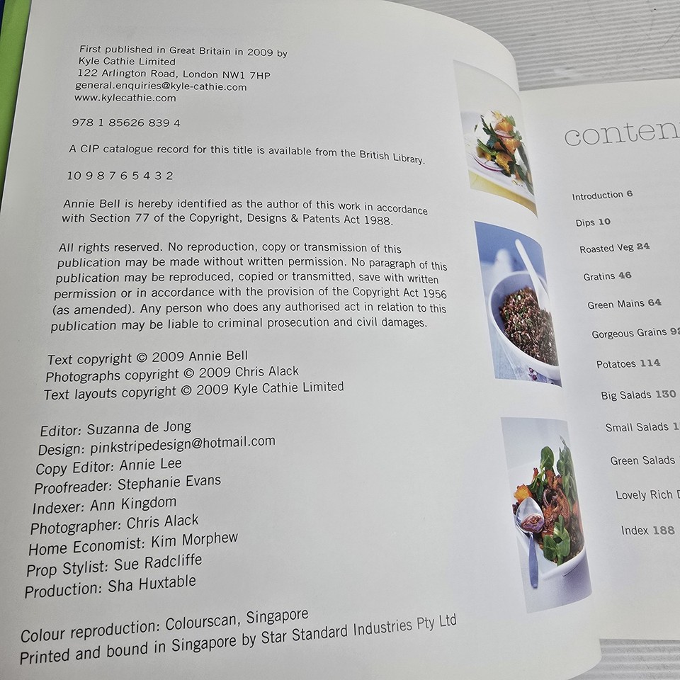 Annie Bell Gorgeousgreens Cookbook Healthy Vegetarian Recipes Chris ...