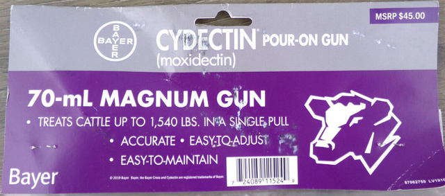 Bayer Cydectin Magnum Pour on Gun Applicator 70ml for sale online | eBay