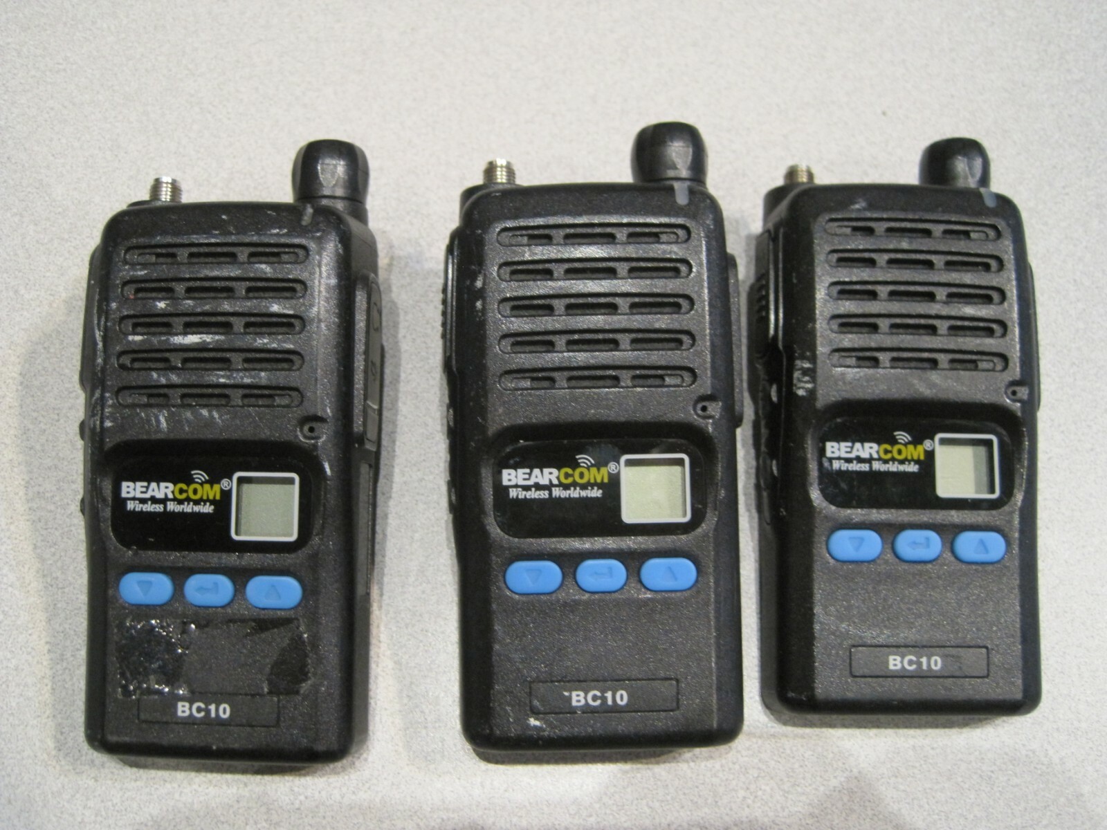 Lot of 3 BEARCOM BC10 TEKK X-100U UHF TWO-WAY RADIO | eBay