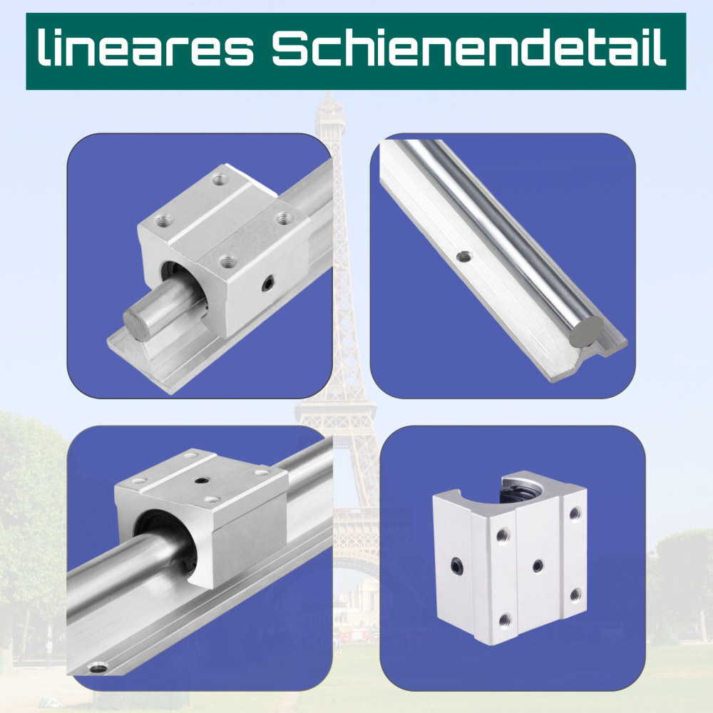 SFU1605/1204 Kugelumlaufspindel Kit+SBR12/16/20 Linearführung ...