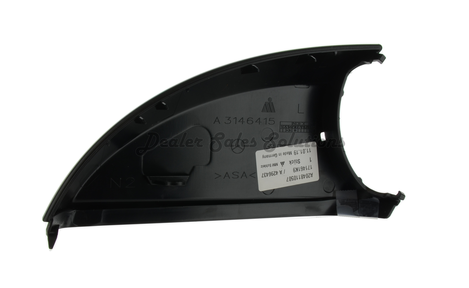 New Genuine Mercedes-Benz Left / Drivers Door Mirror Lower Cover ...