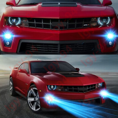 For Chevy Camaro 2011 2012 2013 - Pair 80W 8000K LED Fog Lights Bulbs ...