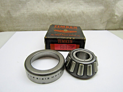 Timken 21075 / 21212 Tapered Roller Bearing Cup + Cone | eBay