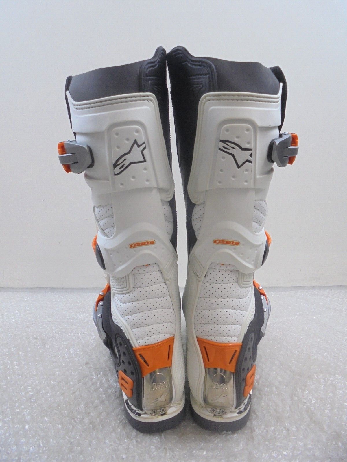 Alpinestars Tech 8 RS Light KTM MX Off Road White Black Motorcycle Boot ...