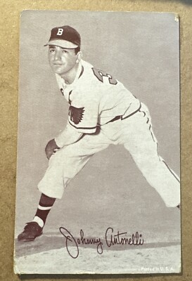 1947-66 Exhibit Card JOHNNY ANTONELLI Boston Braves | eBay