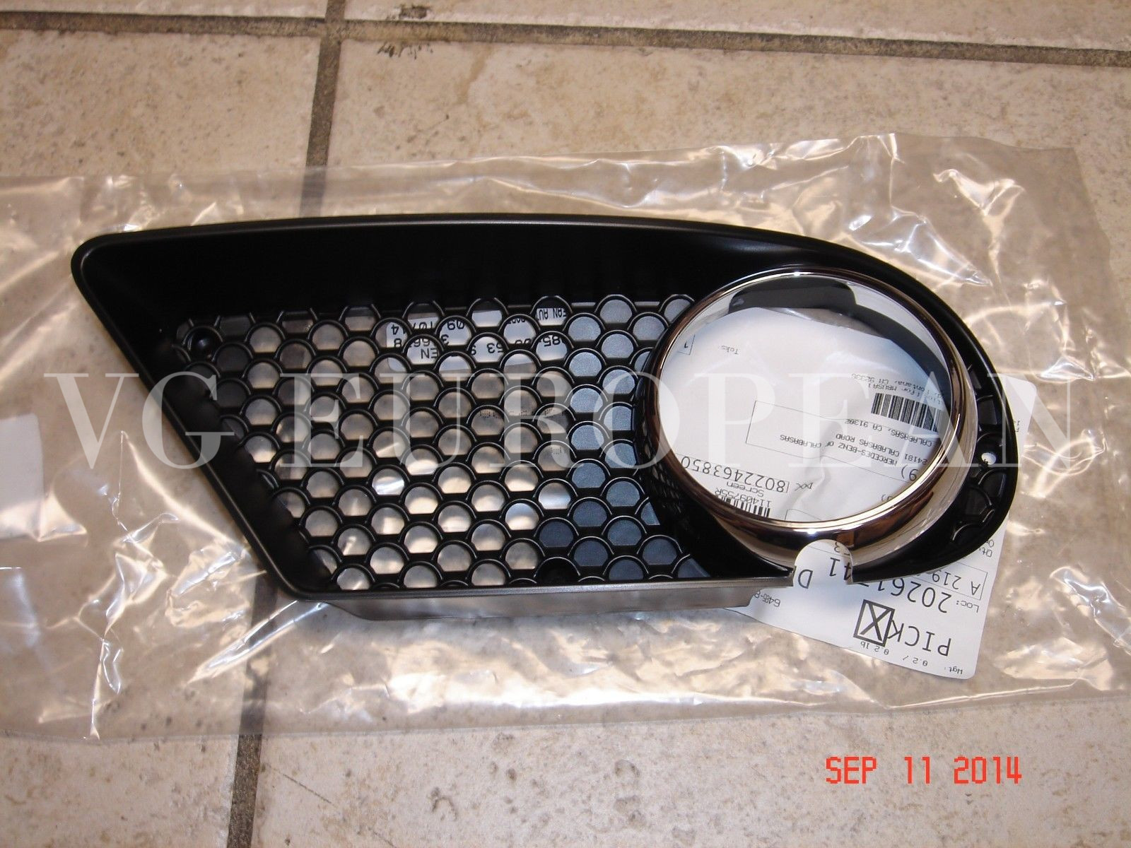 06-09 W219 MERCEDES Cls55 Left Driver Fog Light Bumper Grille Grill ...