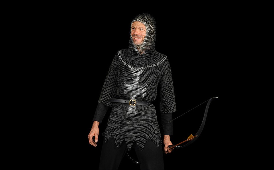 Medieval Chainmail Shirt 16gauge Butted Chain Mail Haubergeon Body ...