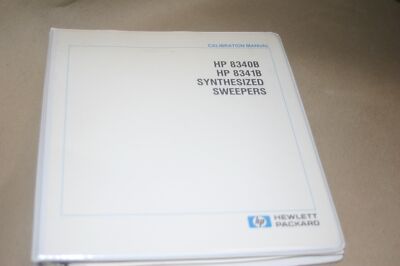 Hp 8340B/8341B Synthesized Sweepers Calibration guide Manual 08340 ...
