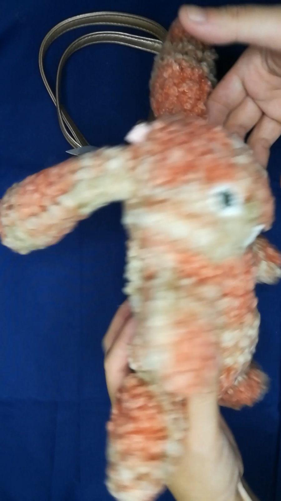 Children Pink Faux Fur Rabbit Plush Shoulder Bag Cartoon Girl Handbag ...