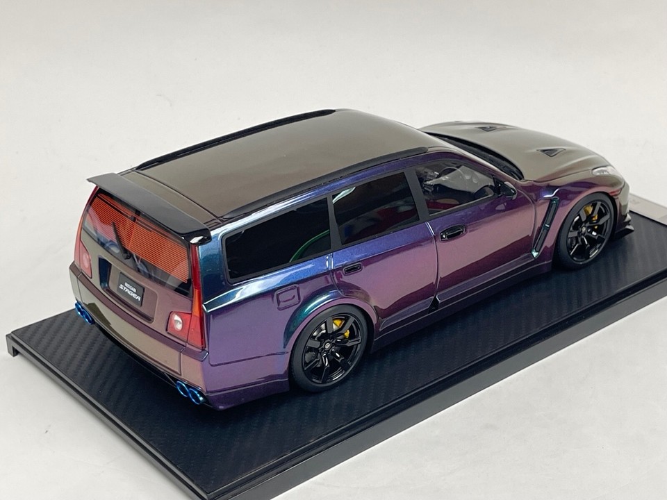 1/18 IVY Models Nissan R35 Stagea Custom Version Wagon in Chameleon | eBay