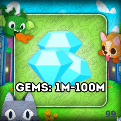 ROBLOX: Pet Simulator 99 Gems 100M-10B (Pet Sim 99 PS99) | CHEAPEST ON ...