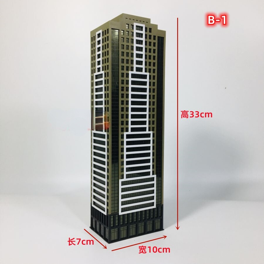 1:300 Diorama Building Model High-rise Skyscraper Scene Architectural ...