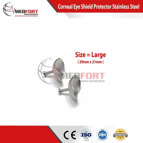 Corneal Eye Shield Stainless Steel | L 29mm X 21mm | Laser Eye ...