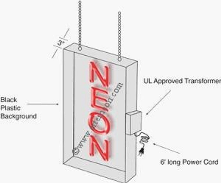 NEW "PHARMACY" & "RX" 32x13 VERTICAL REAL NEON SIGN w/CUSTOM OPTIONS ...