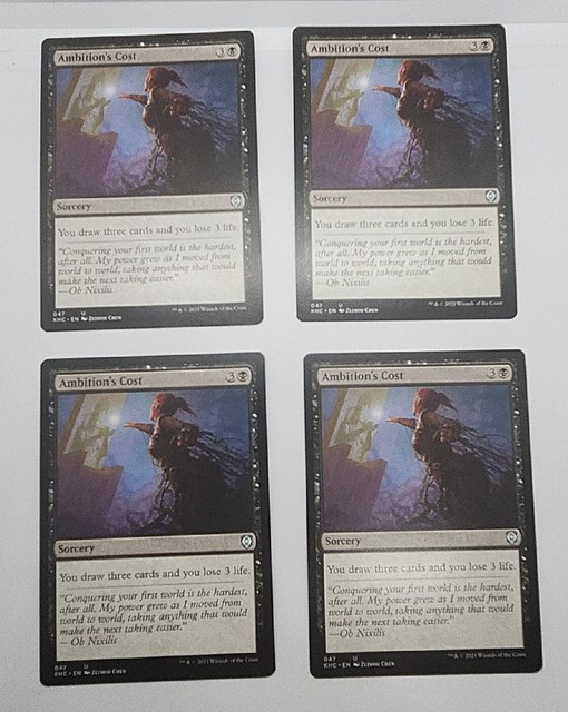 MTG Ambition's Cost Commander: Kaldheim 047 Regular Uncommon for sale ...