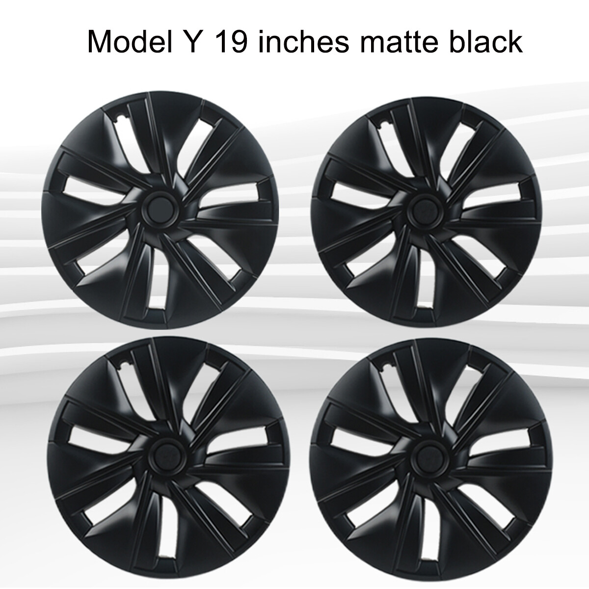 Tesla Model Y Wheel Hub Caps 19'' Rim Cover Hubcap Turbine Hub Cap Set ...